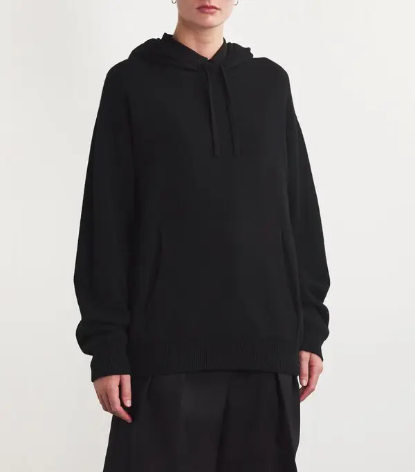 Harrods Cashmere Hoodie - Black