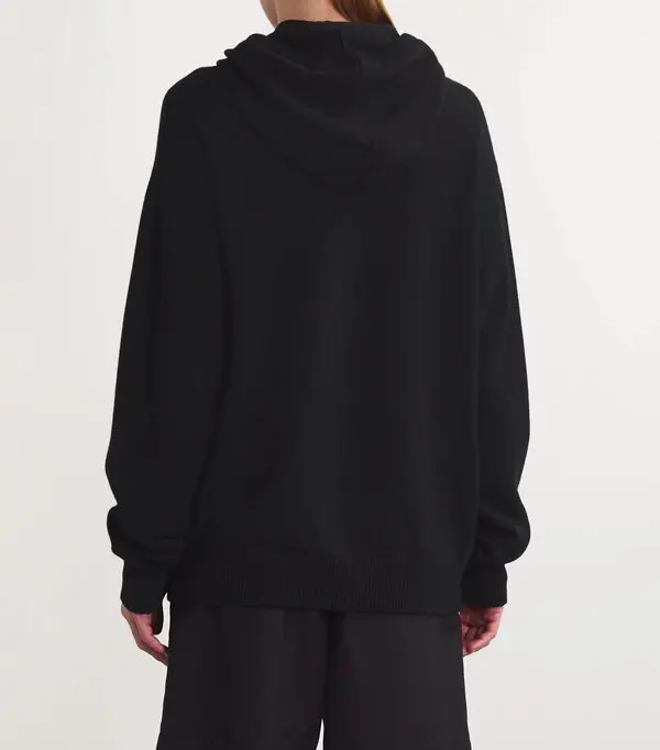 Harrods Cashmere Hoodie - Black