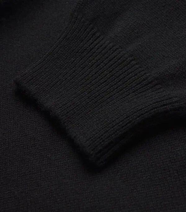 Harrods Cashmere Hoodie - Black