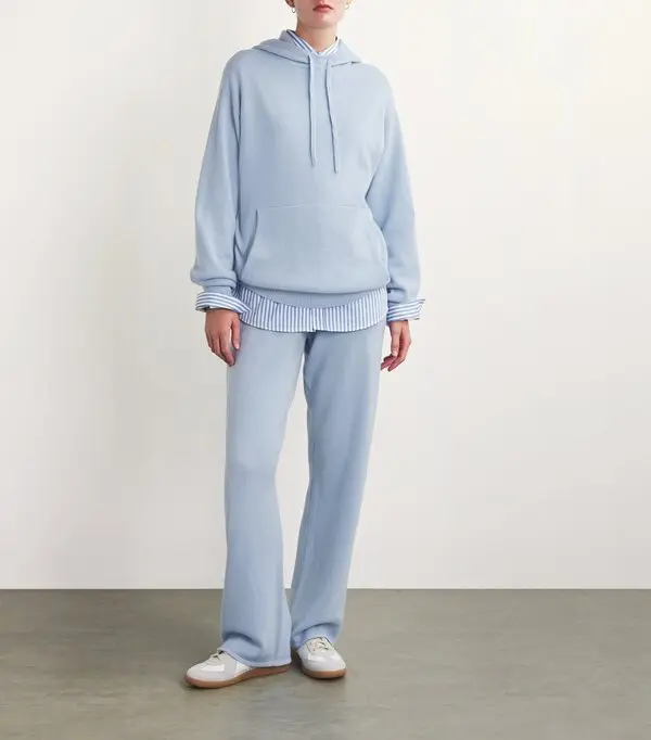 Harrods Cashmere Hoodie - Blue
