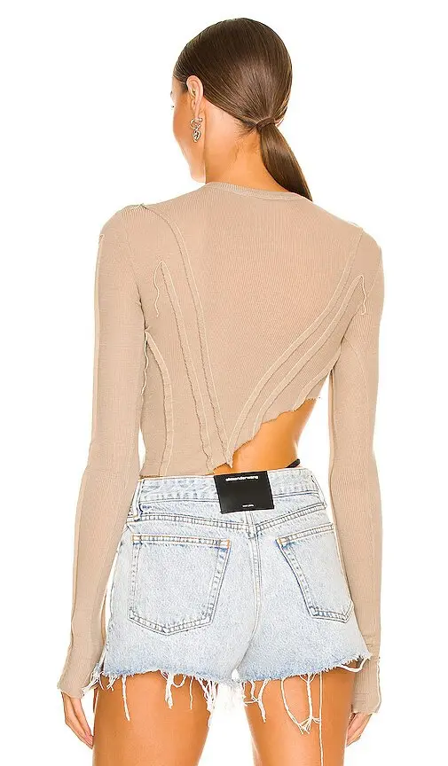 SAMI MIRO VINTAGE Asymmetric Long Sleeve Tee