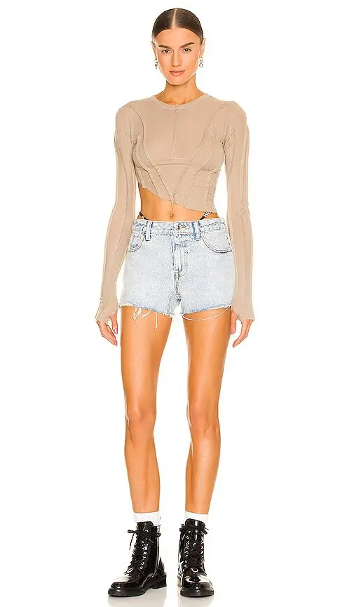 SAMI MIRO VINTAGE Asymmetric Long Sleeve Tee