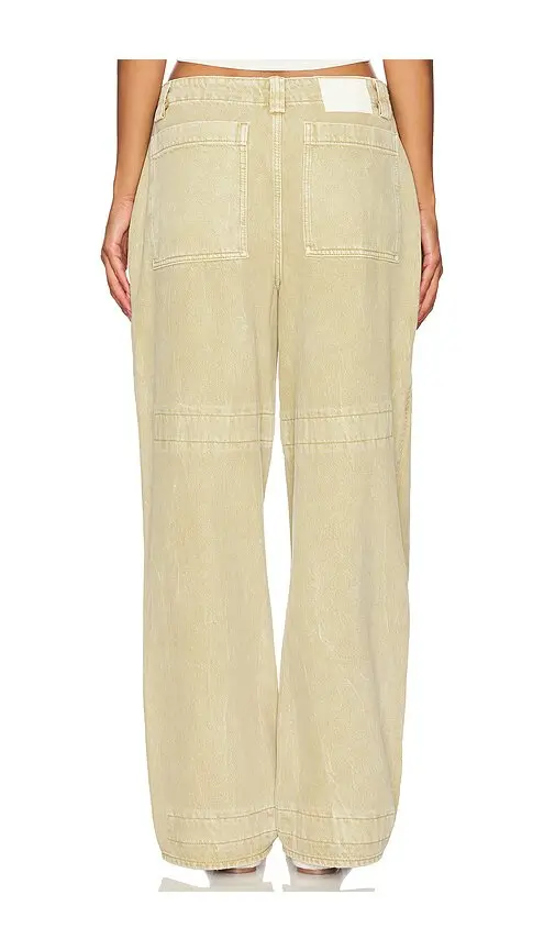 GRLFRND Steph Low Rise Cargo Jeans - Beige