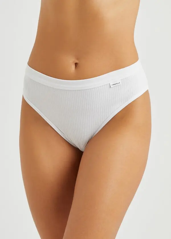 Chantelle Comfort High-cut Stretch-cotton Briefs