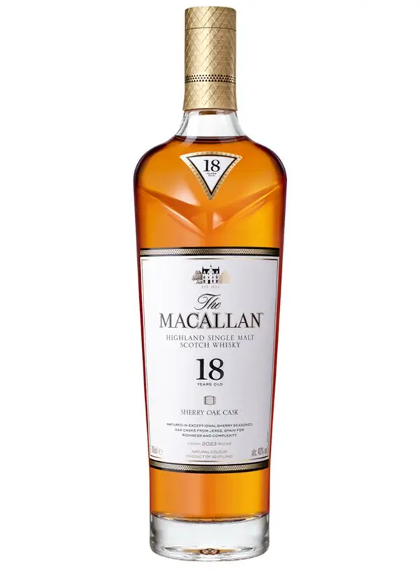 THE MACALLAN Year Old Sherry Oak Scotch Whisky 2023, Whisky, Lace