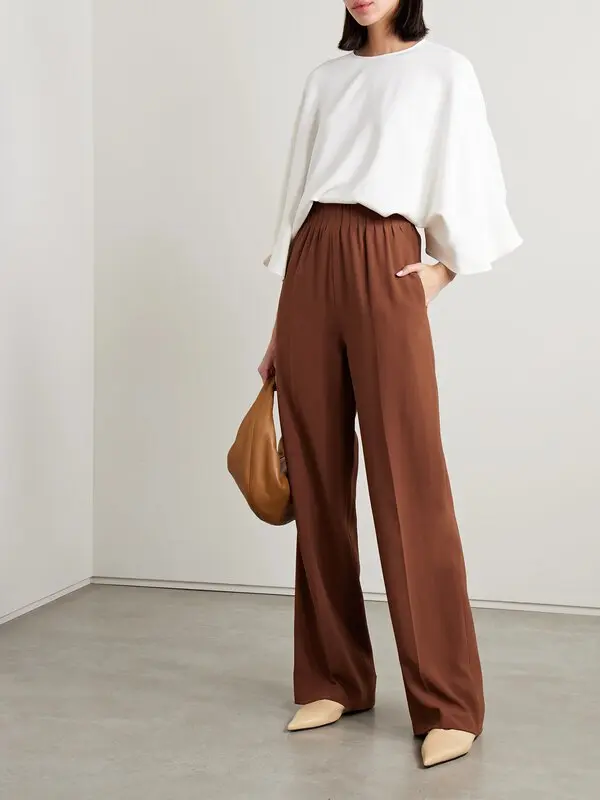 FFORME Maud Crepe Wide-leg Trousers