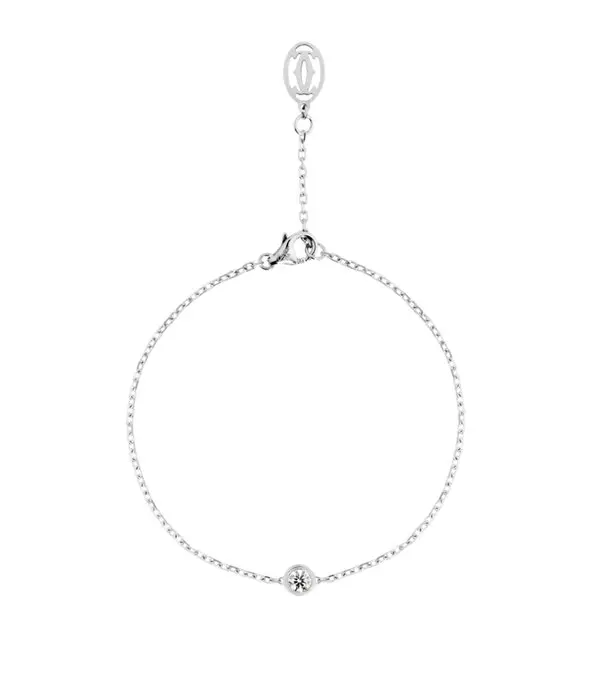 Cartier White Gold And Diamond Bracelet - Silver