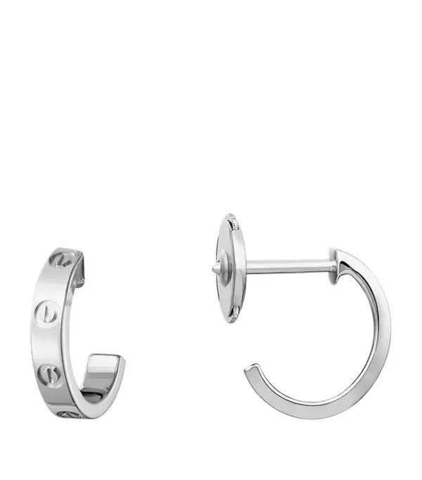 Cartier 18 Karat Gold Love Hoop Earrings