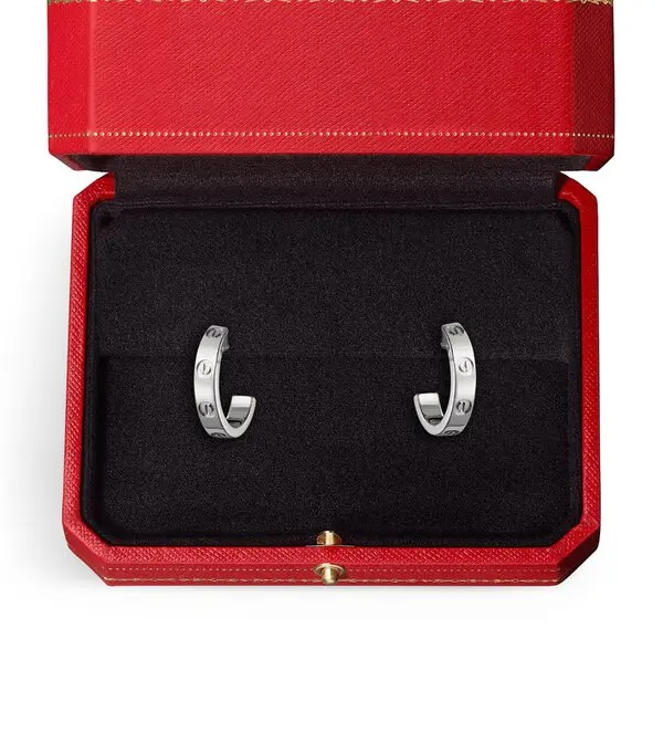 Cartier 18 Karat Gold Love Hoop Earrings
