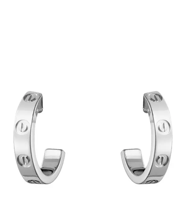 Cartier 18 Karat Gold Love Hoop Earrings
