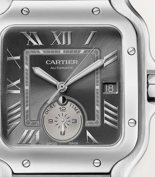 Cartier Santos De Dual Time Watch