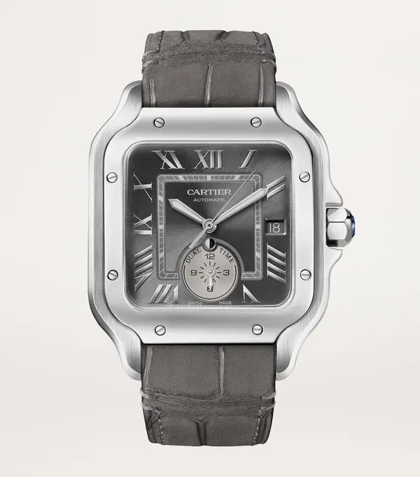 Cartier Santos De Dual Time Watch