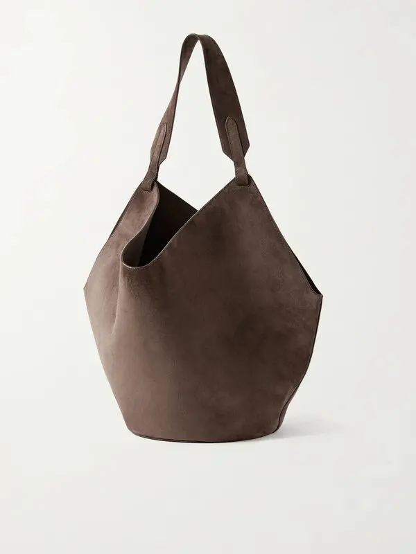 Khaite Lotus Medium Suede Tote