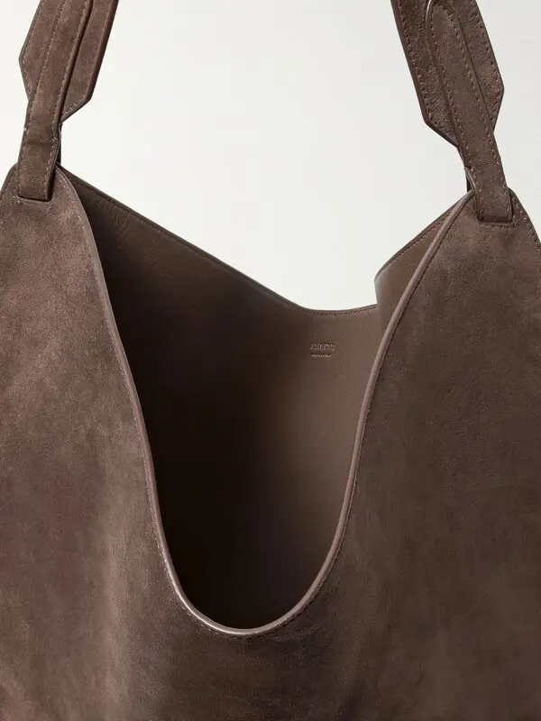 Khaite Lotus Medium Suede Tote