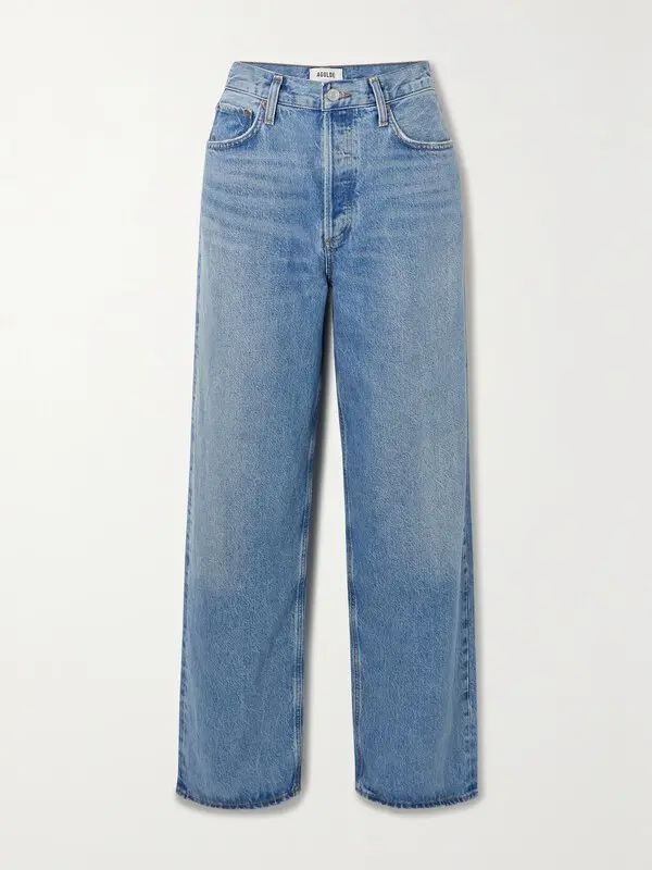 AGOLDE Low Slung Puddle Jeans - Blue