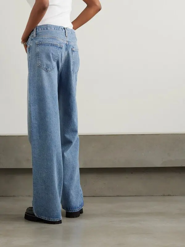 AGOLDE Low Slung Puddle Jeans - Blue