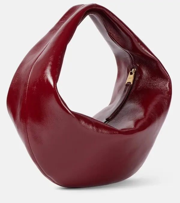 Khaite Olivia Medium Patent Leather Shoulder Bag - Red