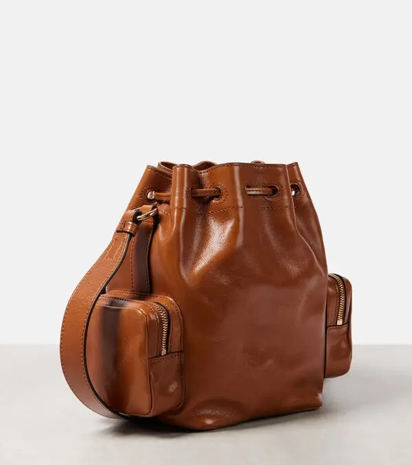 Chloé Leather Camera Bucket Bag