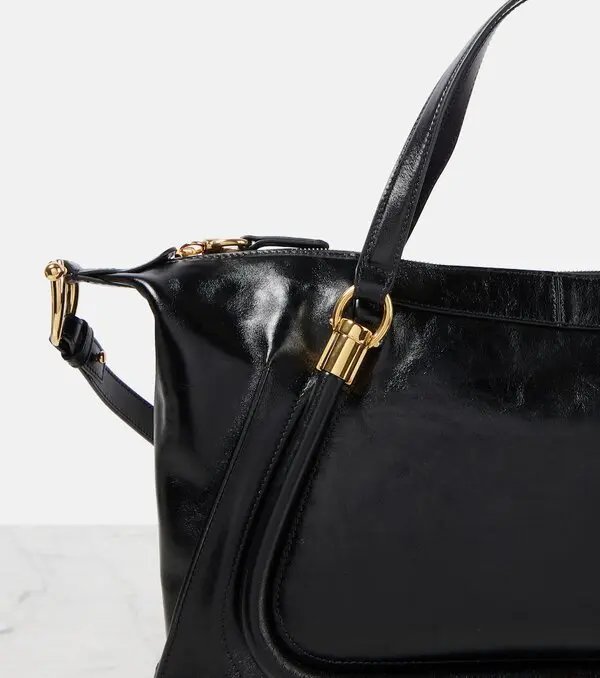 Chloé Paraty 24 Medium Shoulder Bag - Black