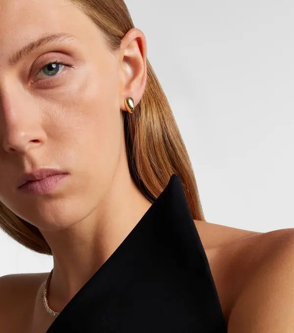 SUZANNE KALAN Curved Claw 18kt Yellow Earrings