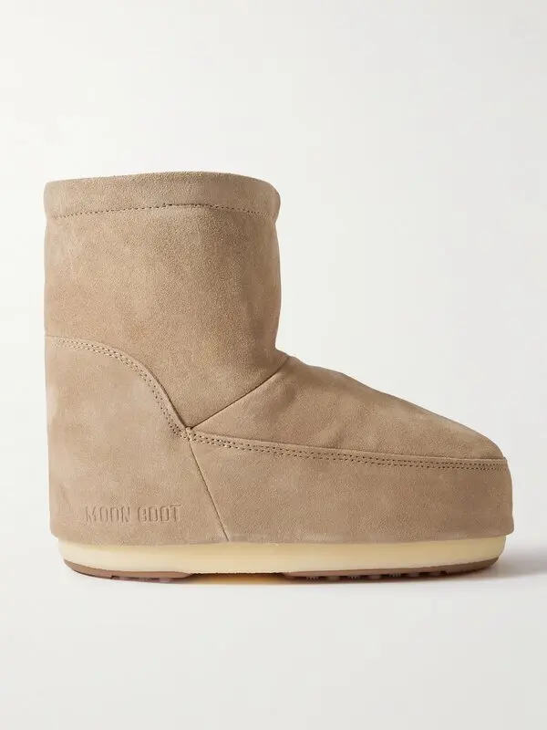 Moon Boot Icon Low Suede Boots - Neutrals