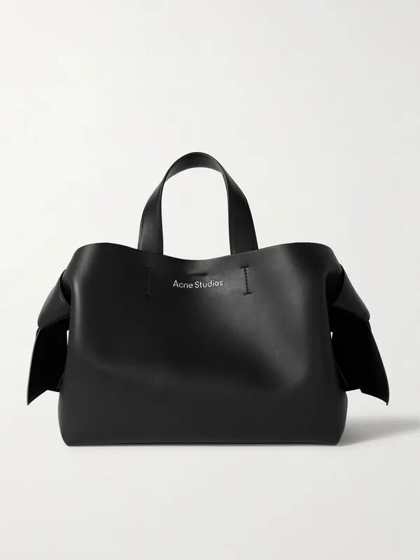 Acne Studios Musubi Knotted Leather Tote - Black