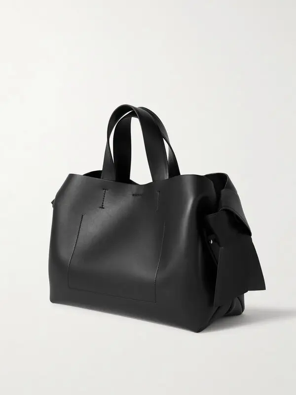 Acne Studios Musubi Knotted Leather Tote - Black
