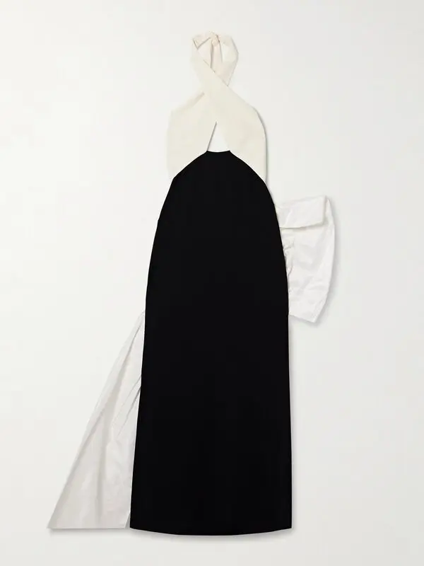 Johanna Ortiz Nomadic Tales Halterneck Midi Dress - Black
