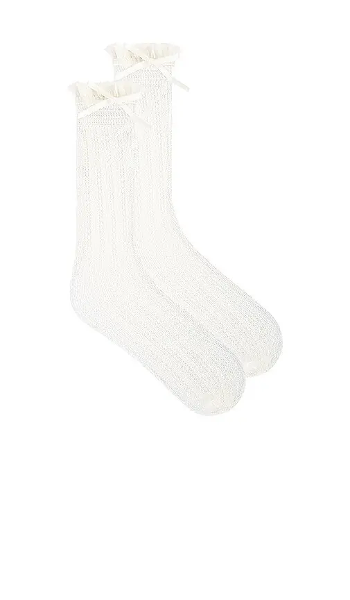 CASA CLARA Kaili Socks - White