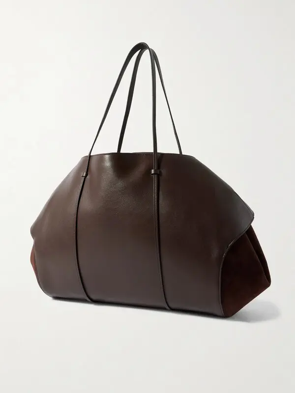 NEOUS Berenices Suede And Leather Shoulder Bag - Brown