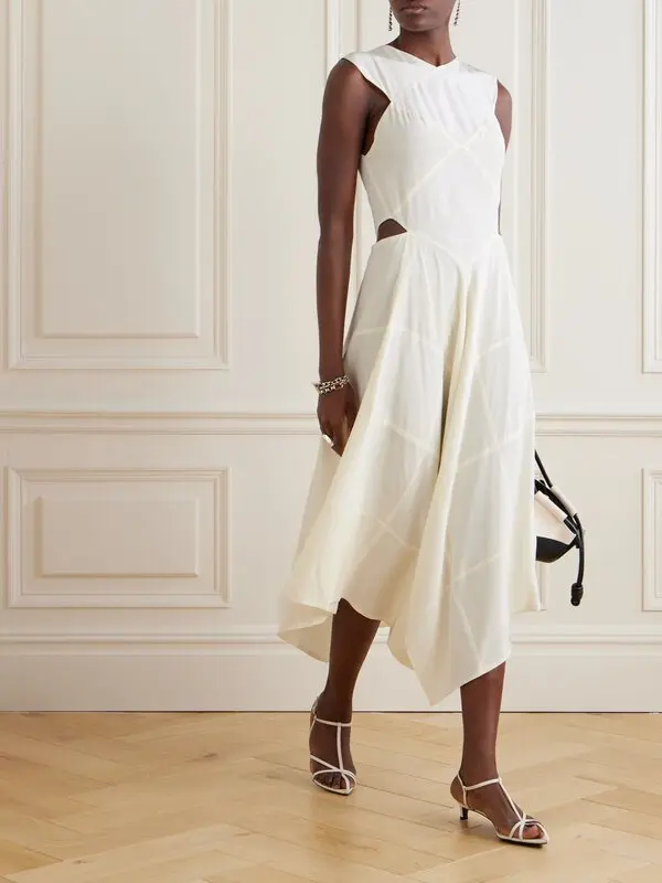 JOSEPH Danube Layered Silk Dress