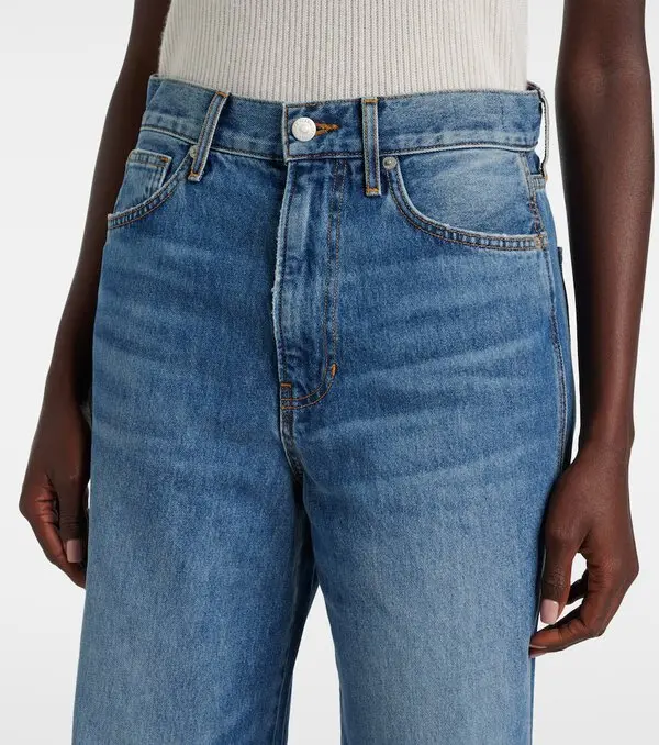 Veronica Beard Taylor High-rise Wide-leg Jeans