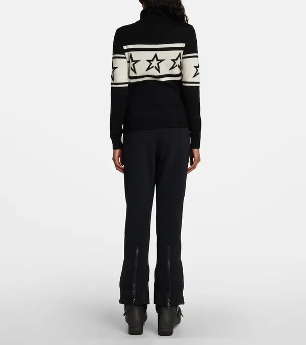 Perfect Moment Chopper Wool Turtleneck Sweater - Black