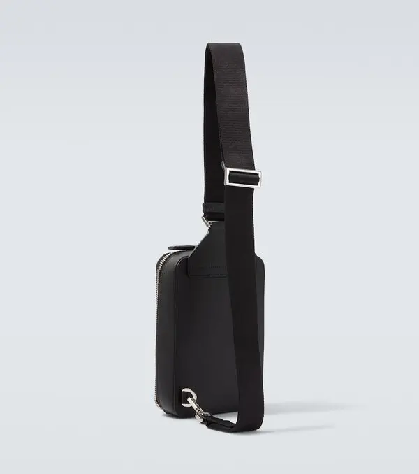Prada Logo Leather Shoulder Bag