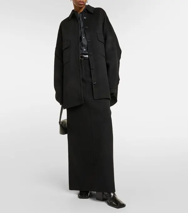 THE FRANKIE SHOP Dallas Wool-blend Shirt Jacket