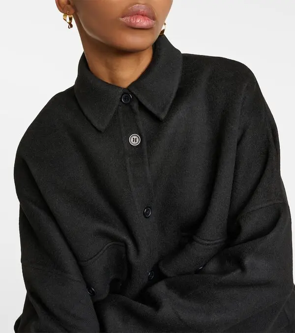 THE FRANKIE SHOP Dallas Wool-blend Shirt Jacket
