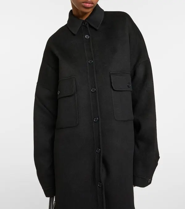 THE FRANKIE SHOP Dallas Wool-blend Shirt Jacket