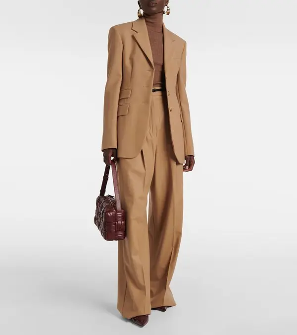 Sportmax Kiens12 Wool-blend Wide-leg Pants