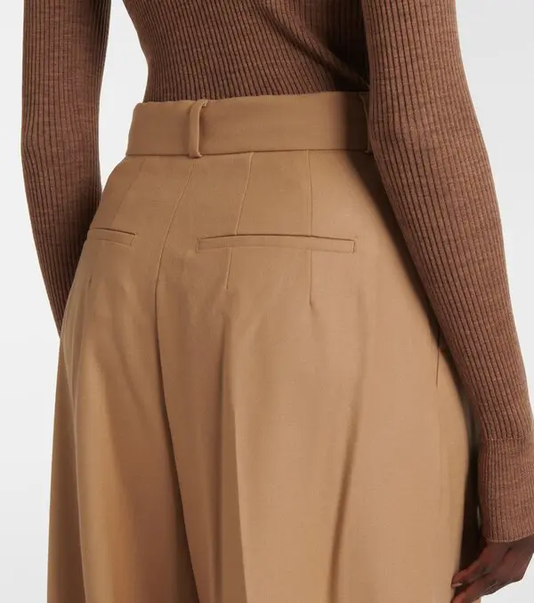 Sportmax Kiens12 Wool-blend Wide-leg Pants