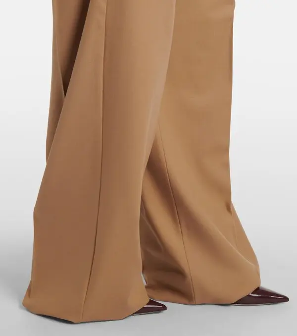 Sportmax Kiens12 Wool-blend Wide-leg Pants