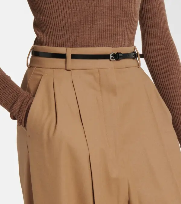 Sportmax Kiens12 Wool-blend Wide-leg Pants