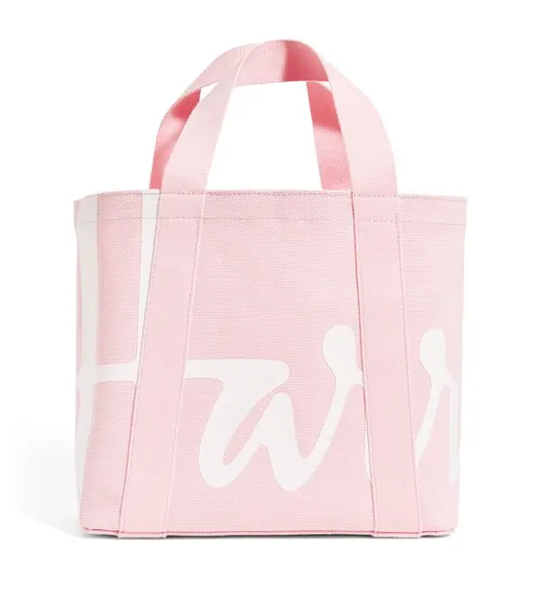 Harrods Mini Cotton Logo Tote Bag - Pink