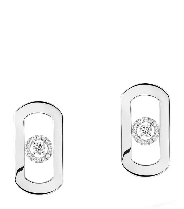 Messika So Move Diamond Stud Earrings - Silver