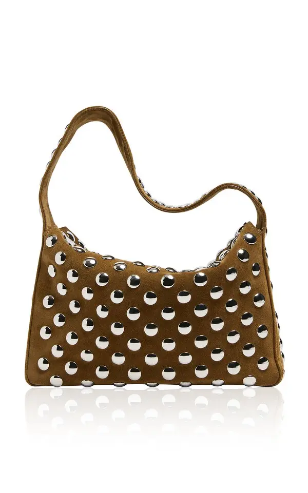 Khaite Elena Studded Shoulder Bag - Brown