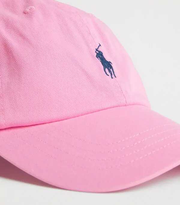 Polo Ralph Lauren Cotton Baseball Cap With Embroidered Polo Pony - Pink