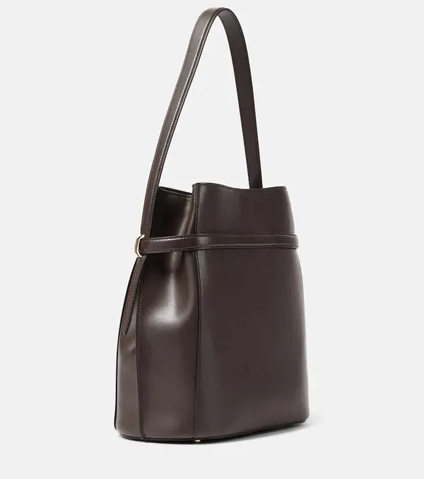 TOTEME Leather Bucket Bag - Brown