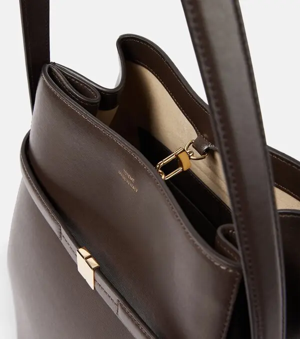 TOTEME Leather Bucket Bag - Brown