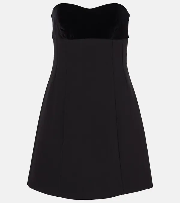 Max Mara Trani Strapless Mini Dress - Black
