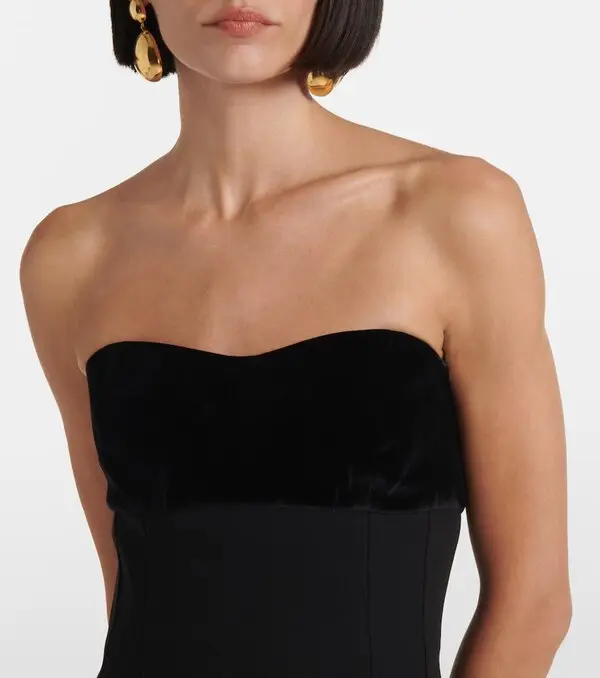 Max Mara Trani Strapless Mini Dress