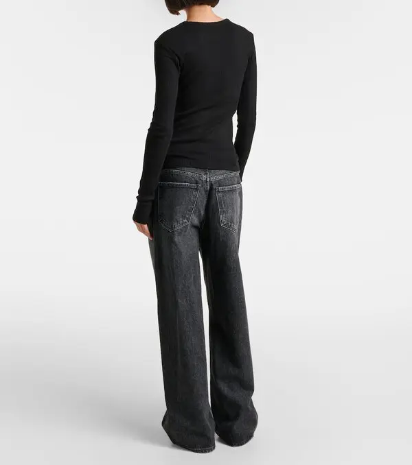 Citizens Of Humanity Bina Ribbed-knit Jersey Top